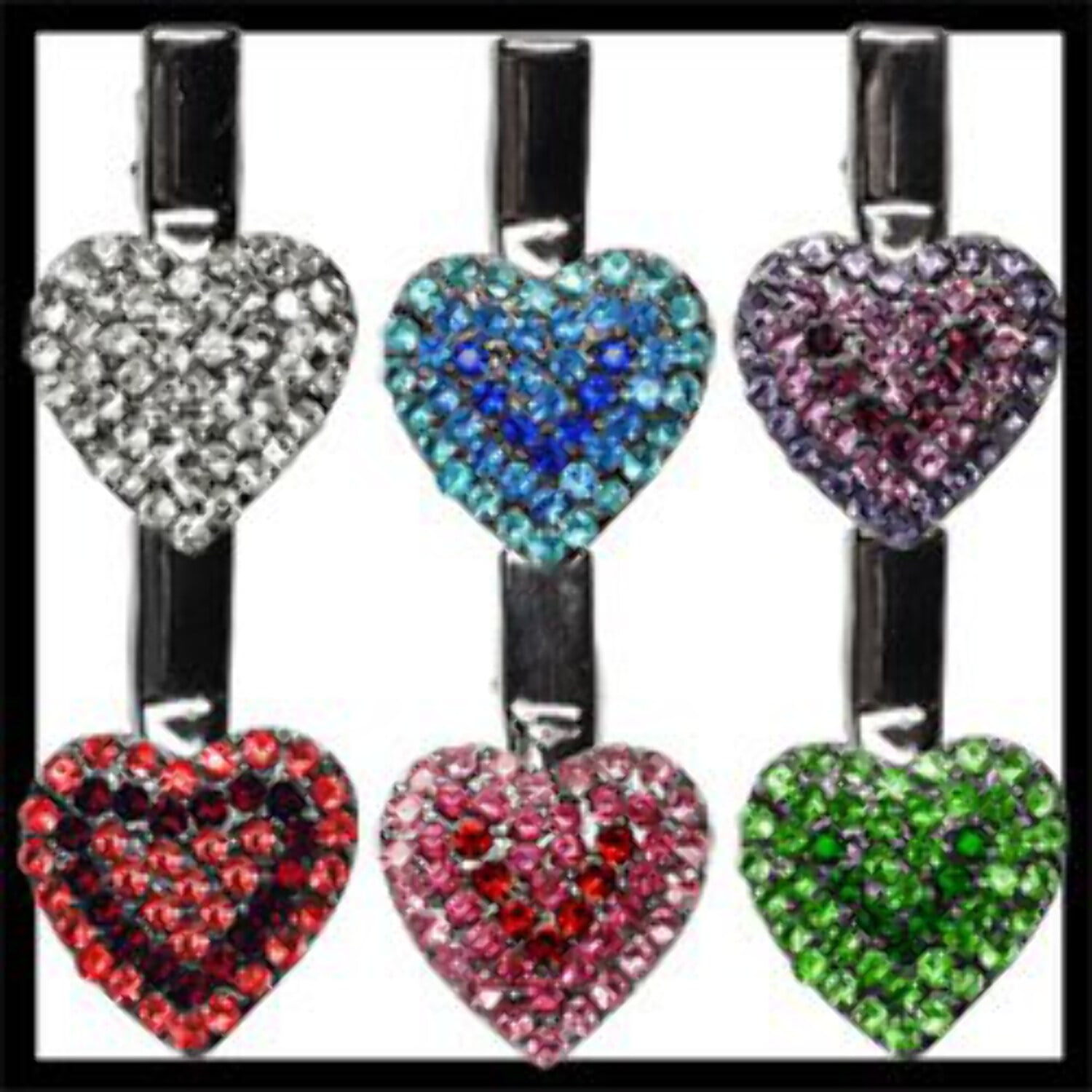 Dog, Puppy Pet Clip On Grooming Accessory, "Heart Clip" (Available in 6 ...