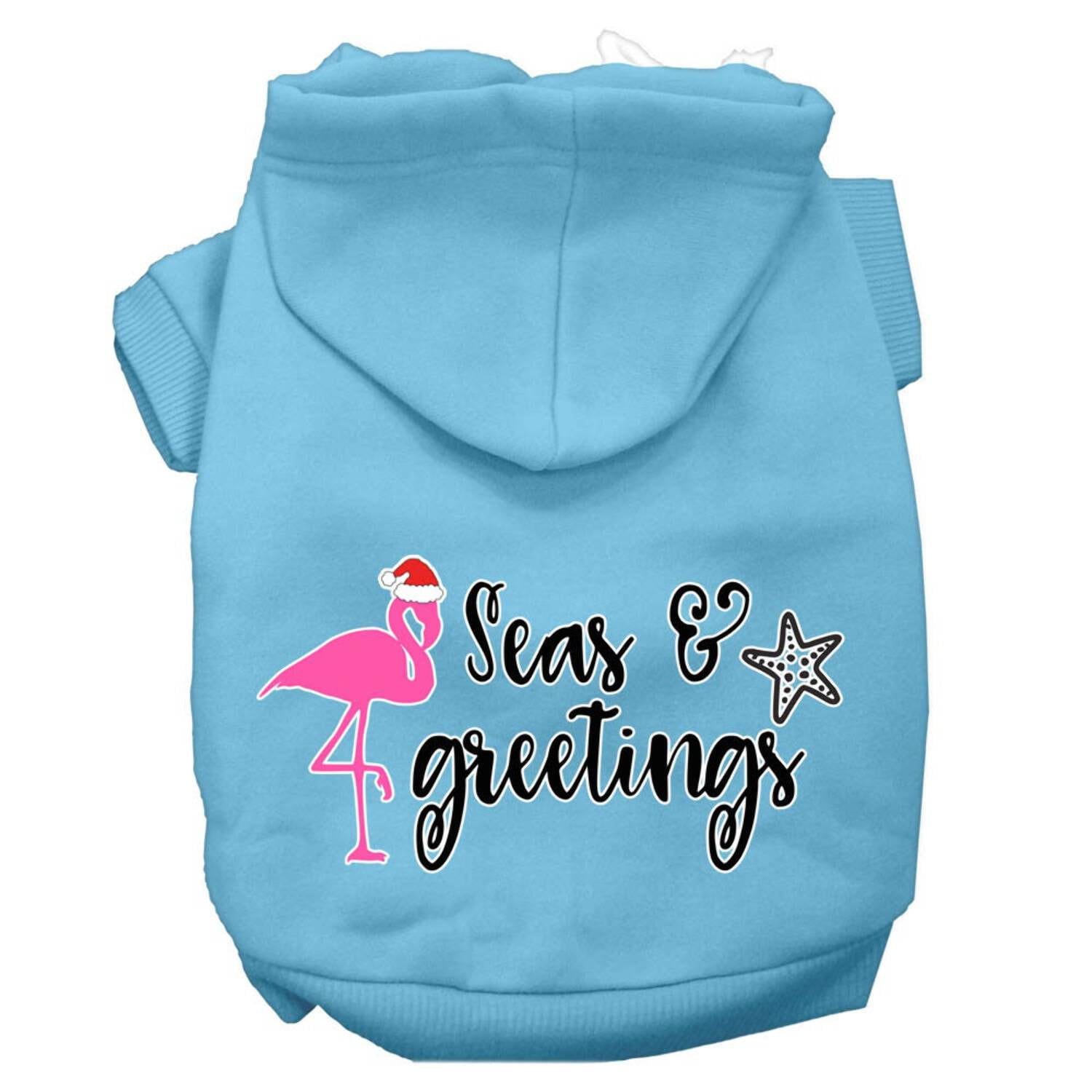 Mirage Pet Seas and Greetings Screen Print Dog Hoodie Baby Blue XS - Walmart.com