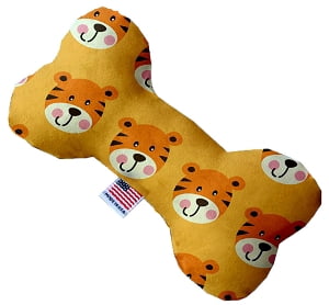 Mirage Pet Tally the Tiger 8 inch Stuffing Free Bone Dog Toy - Walmart.com