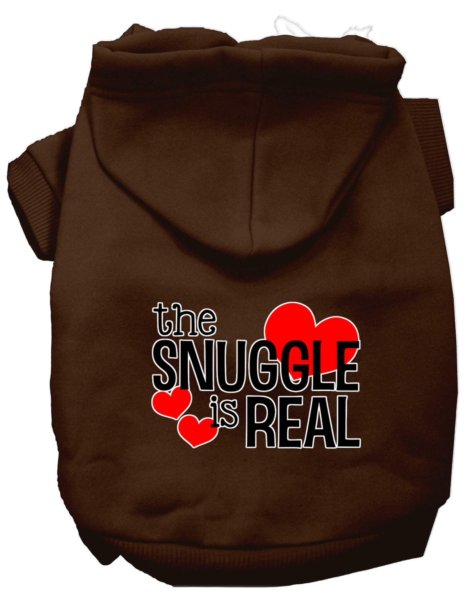 Pet, Dog Cat Hoodie Screen Printed, "The Snuggle Is Real" - Walmart.com