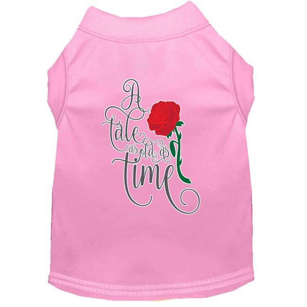 Mirage Pet Timeless Tale Screen Print Dog Shirt Light Pink Sm - Walmart.com
