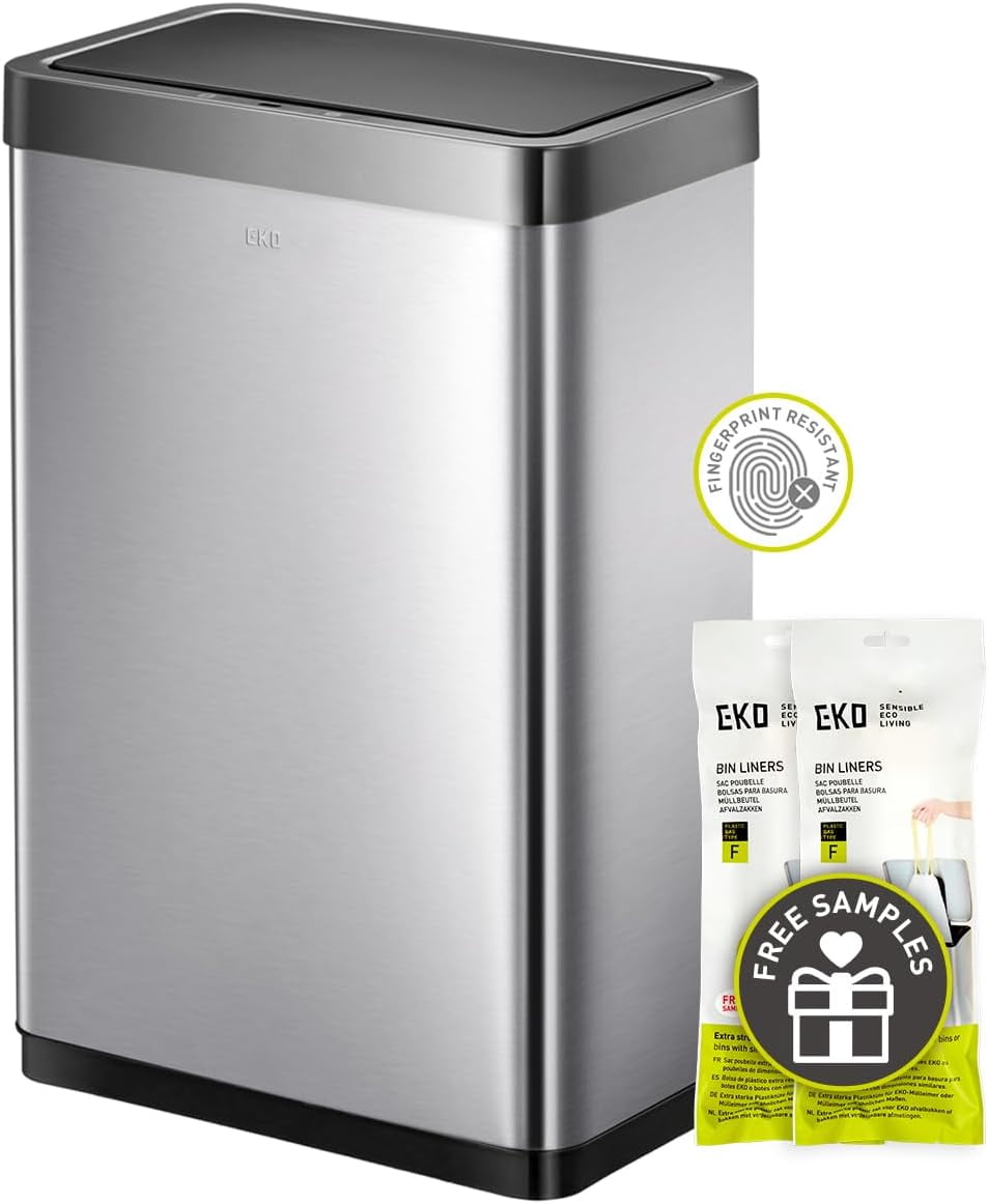 Mirage-T 50 Liter / 13.2 Gallon Touchless Rectangular Motion Sensor ...