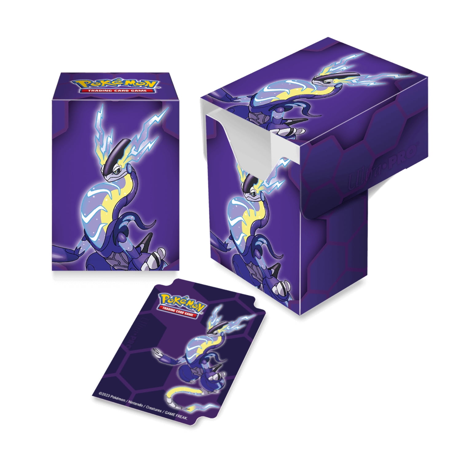 Ultra PRO Miraidon Full-View Deck Box, Holds 75 Double-Sleeved Cards ...