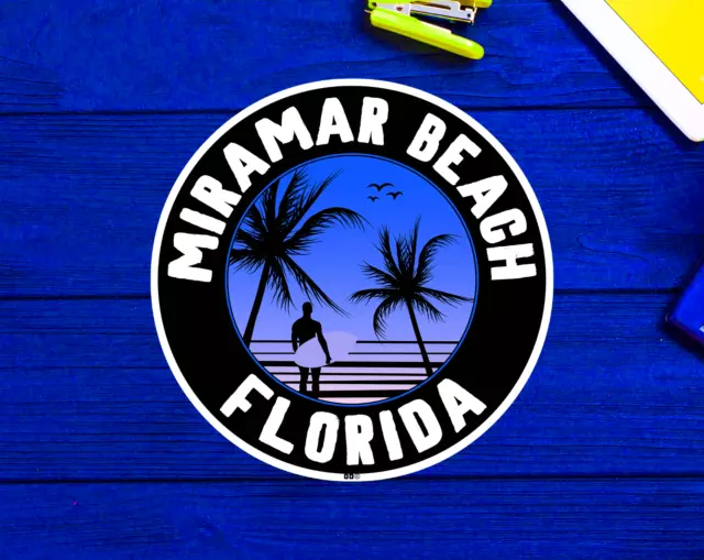 Miramar Beach Florida Beach Sticker Decal Sticker Phone Decal Water ...
