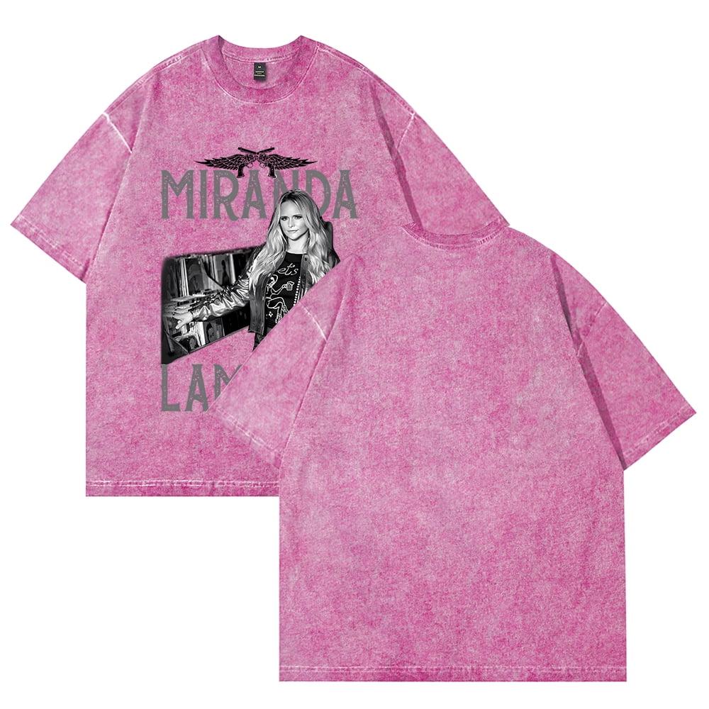 Miranda Lambert Merch Vintage Wash Tee Cosplay Women Men Fashion Short ...