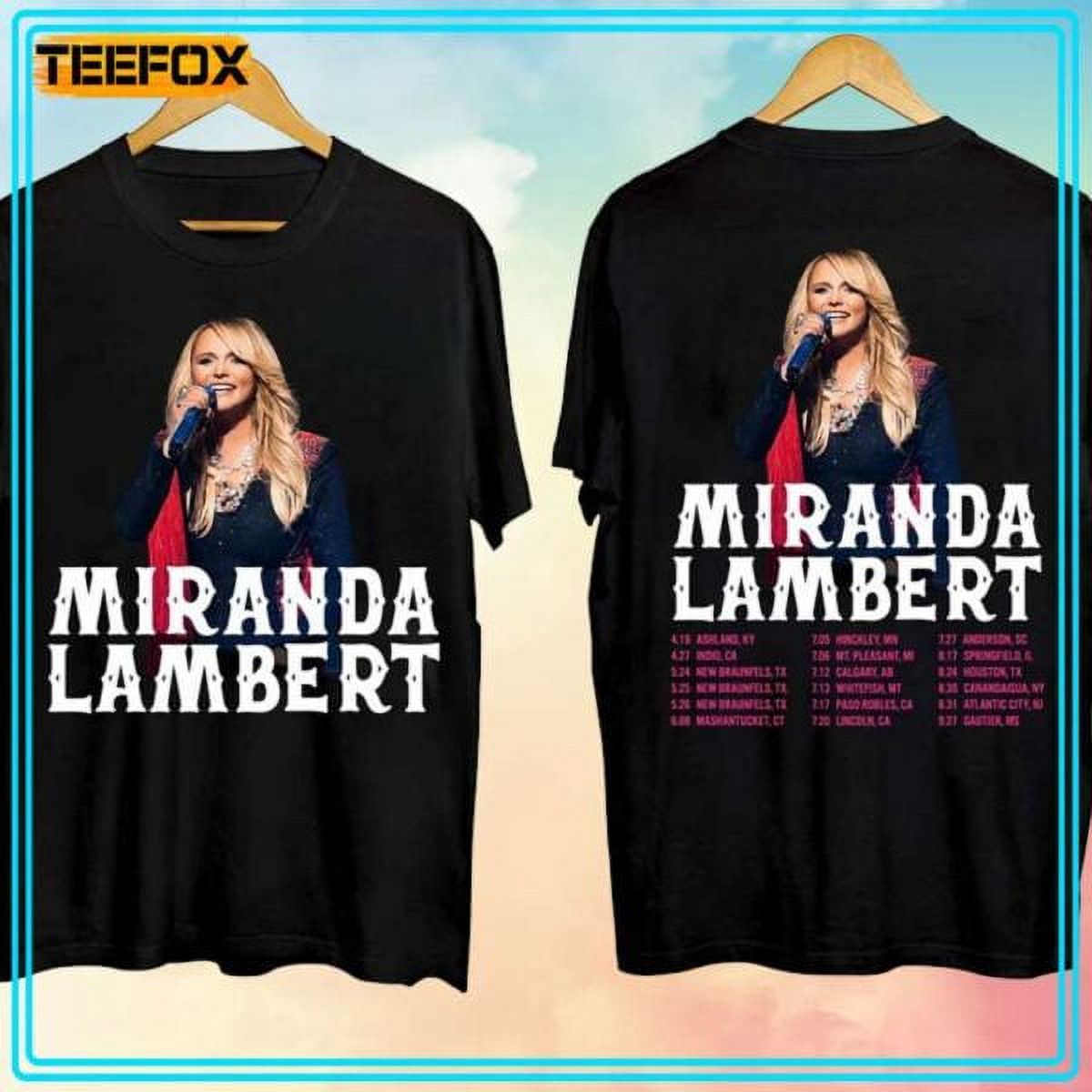 Miranda Lambert Tour 2024 Concert T-Shirt - Walmart.com