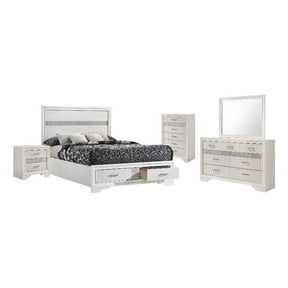 Phoenix Bedroom Set with Bookcase Headboard Deep Cappuccino - Walmart.com