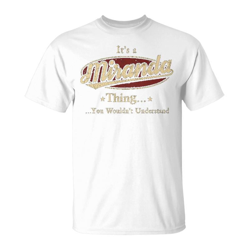 Miranda Shirt Personalized Name Gifts T Shirt Name Print T Shirts ...