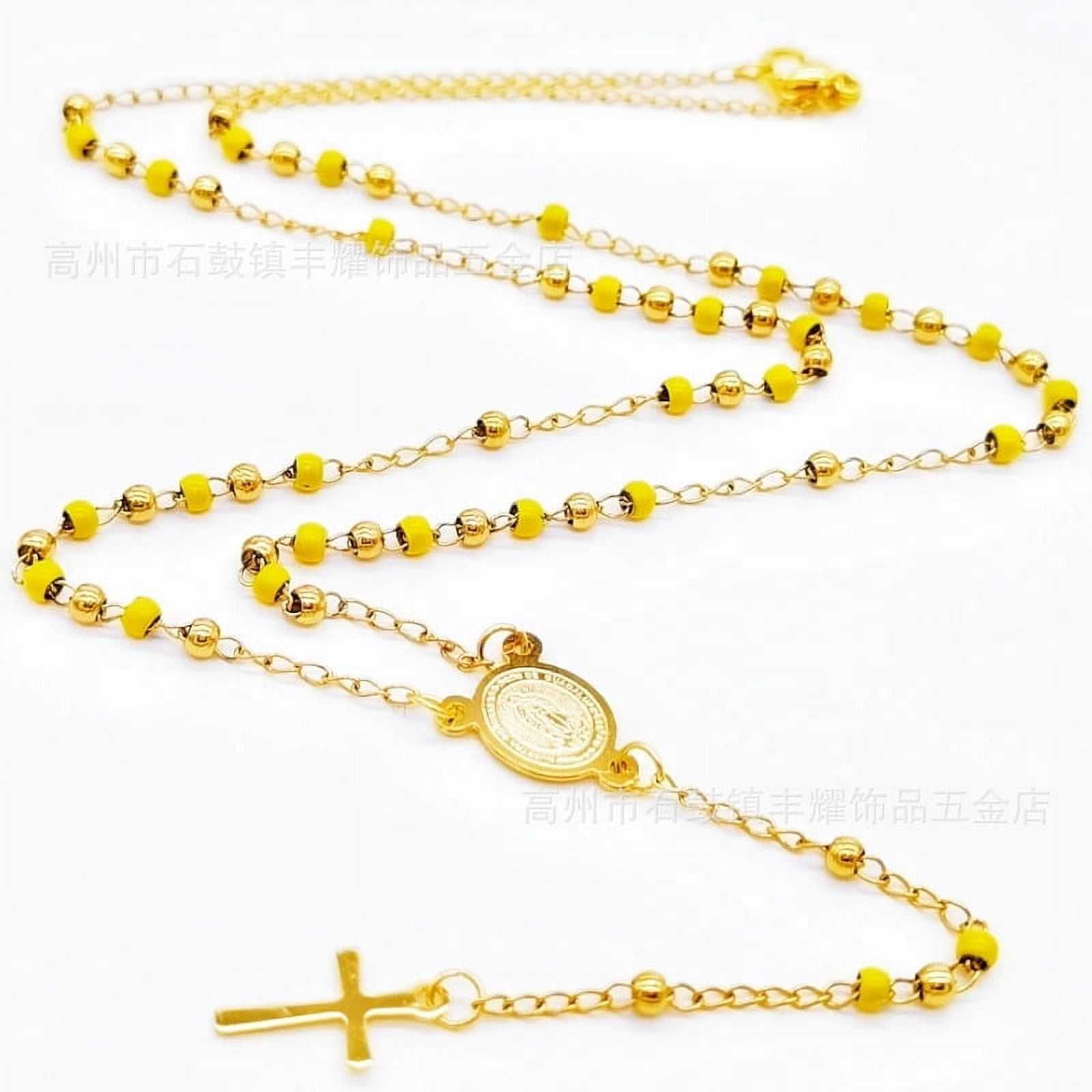 Mirazen Christ Lord Virgin Mary St Benedict Catholic Prayers 14K Yellow ...
