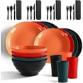 Mirdinner 20 Pcs Reusable, Microwave Safe, Unbreakable Plastic ...