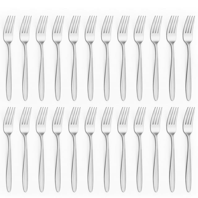 Mirdinner 24 Pcs Dinner Forks set, 7.79-Inch Stainless Steel Forks ...