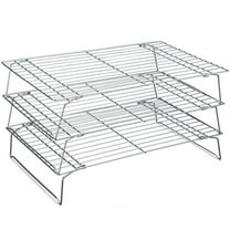 AAKRAF 3-Tier Stackable Metal Cooling Rack - Baking Shelf for Kitchen ...