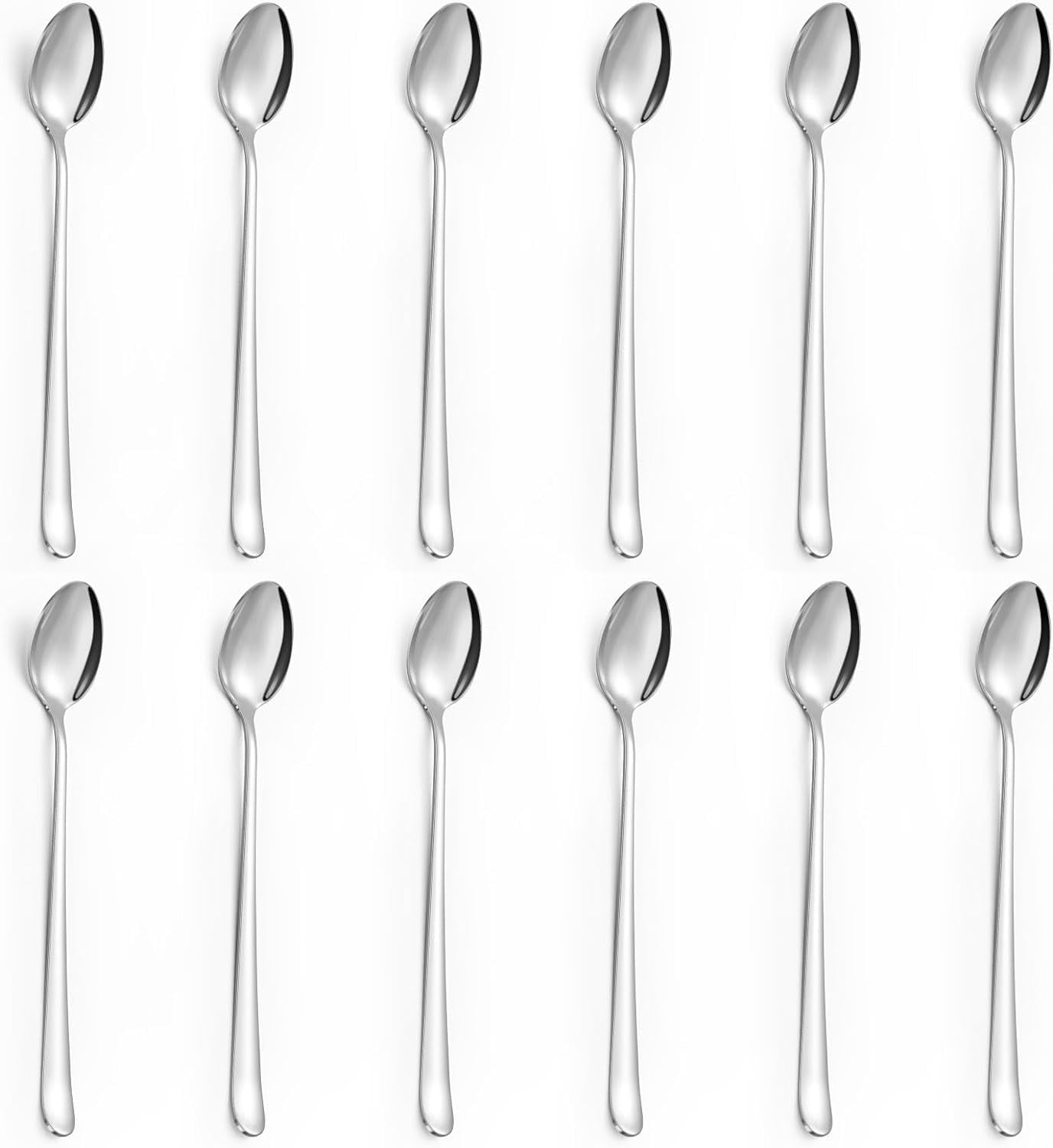 Mirdinner Long Handle Iced Tea Spoons Set of 12, 7.8 Inch Stainless ...