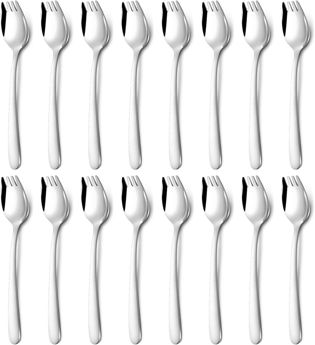 Mirdinner Sporks, 16-Pack Stainless Steel Fork, 7.2 Inch Metal Spork ...