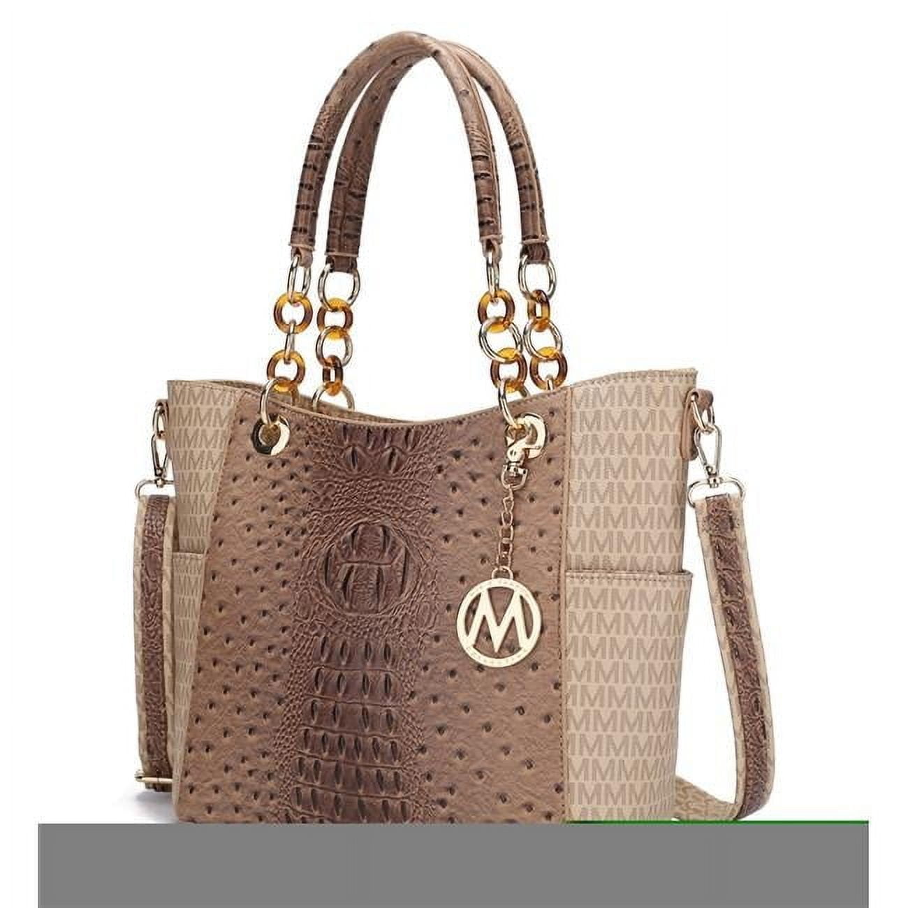 Miriam Signature Tote Bag, Beige - Walmart.com