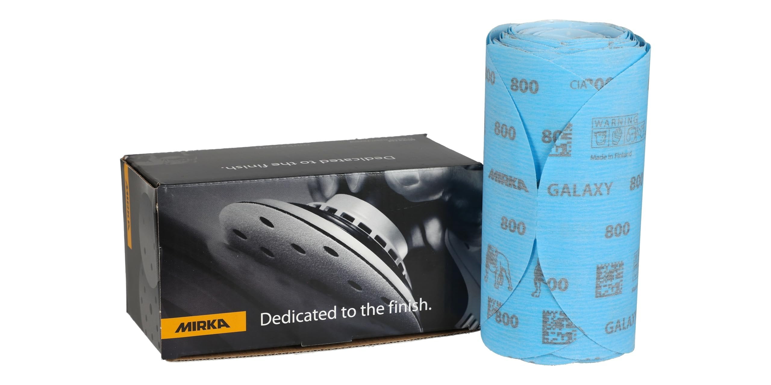 Mirka Galaxy Sandpaper 6 inch - Grit 800, 100 Discs/Linkroll - Self ...