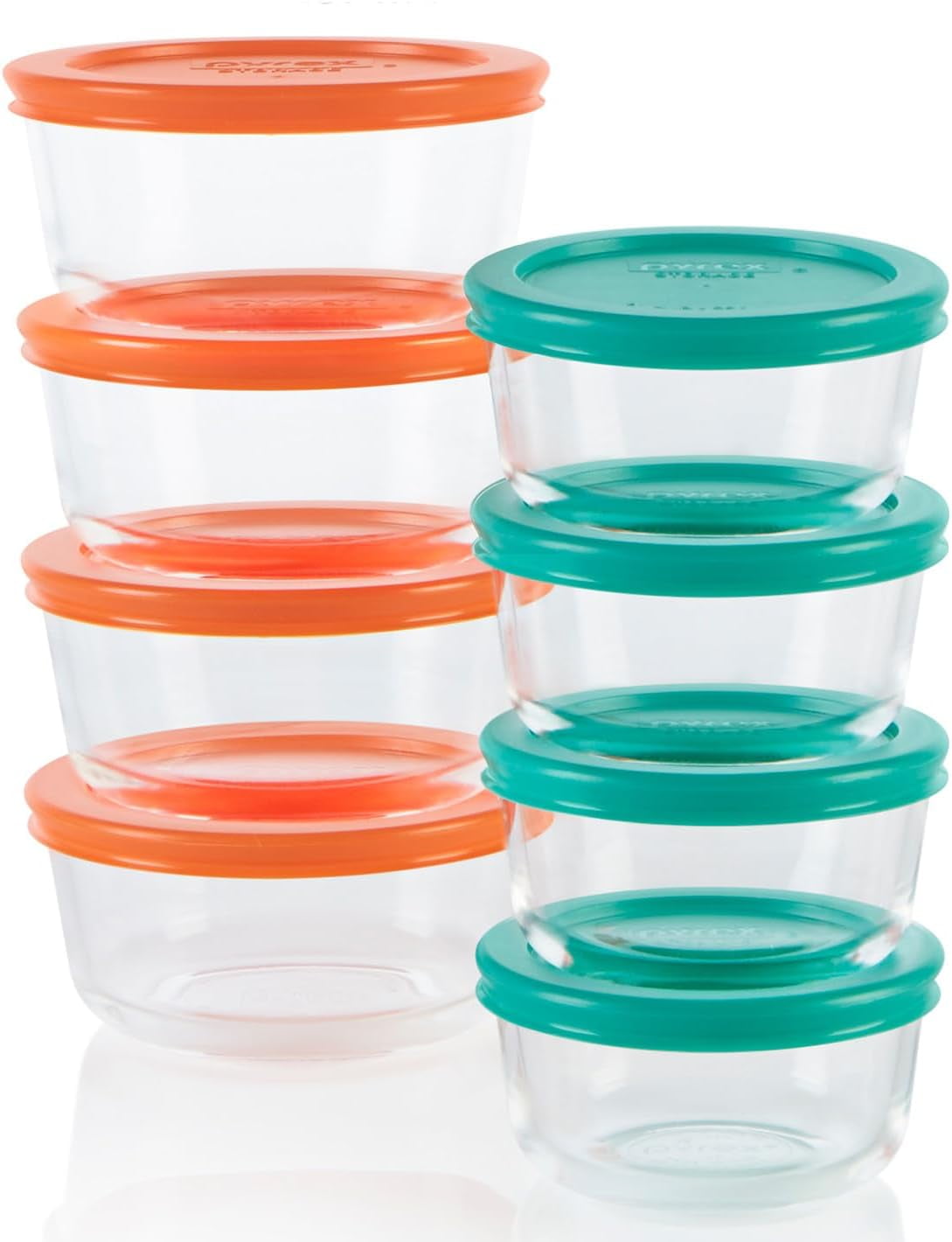 Mirlewaiy Simply Store (12-Pack) Glass Food Storage Containers Set, (1 ...