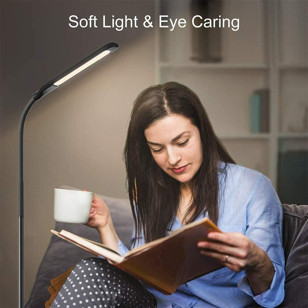 Miroco MI-DL003 LED Floor Lamp with 4 Brightness Levels & 4 Colors ...