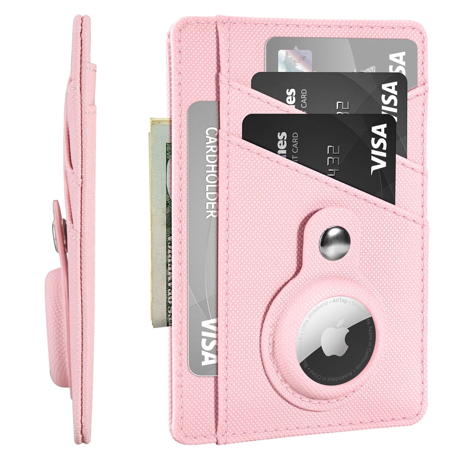 Miroddi Minimalist Wallet with AirTag Holder Credit Card Holder Slim ...