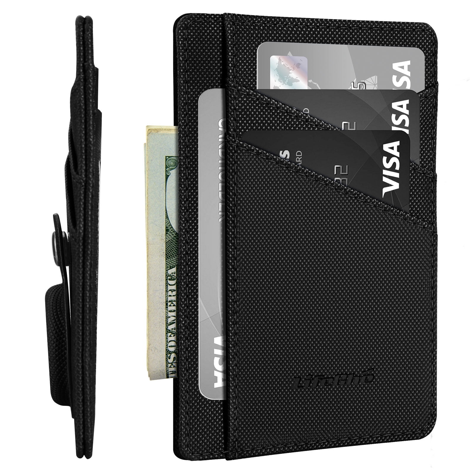 Miroddi Minimalist Wallet Credit Card Holder Slim Wallet for Men Women ...