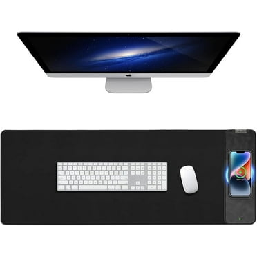 Black Red XXL Gaming Mouse Pad - Extended Large Big Computer Keyboard ...