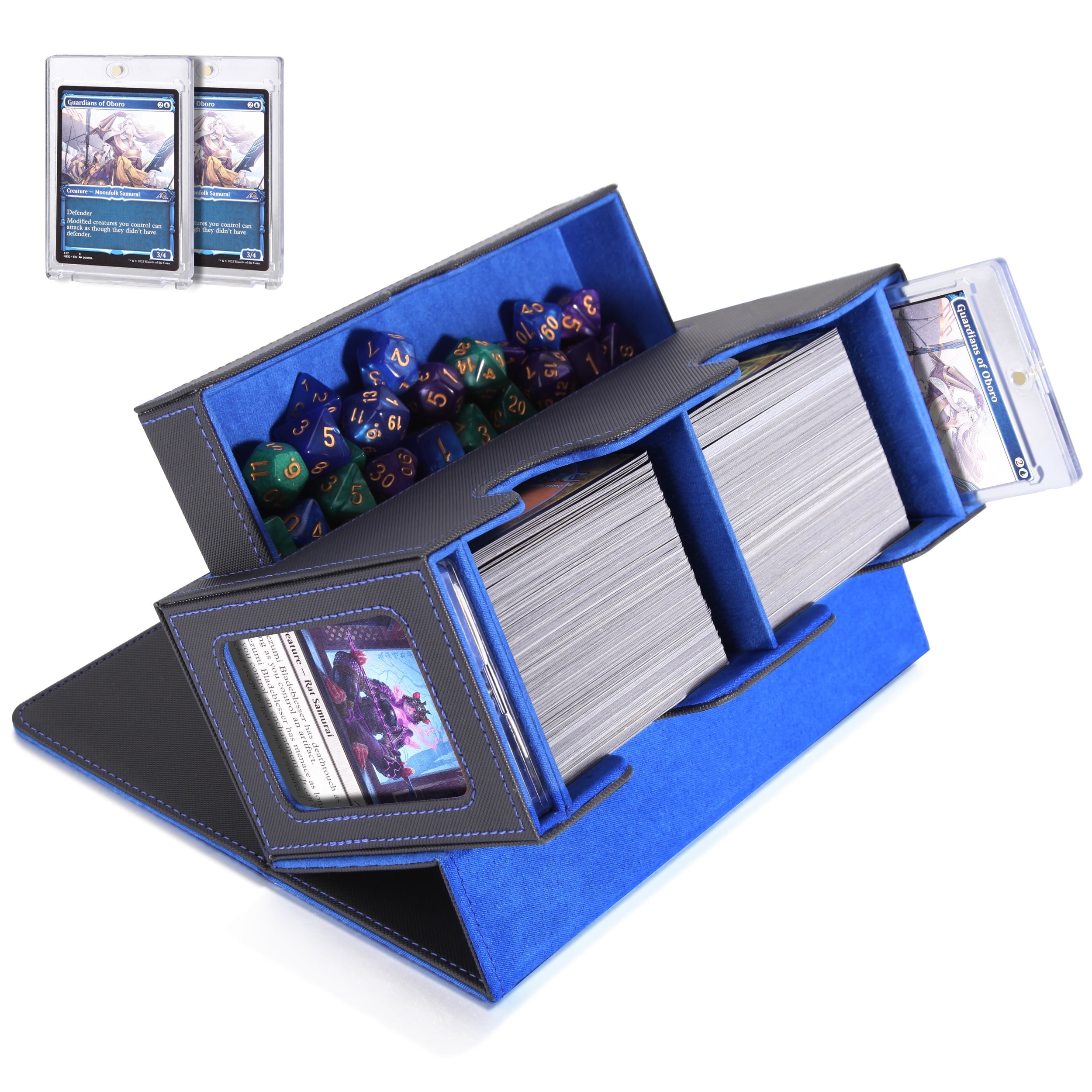 Miroddi MTG Card Deck Box, Trading Card Storage Box with Commander ...