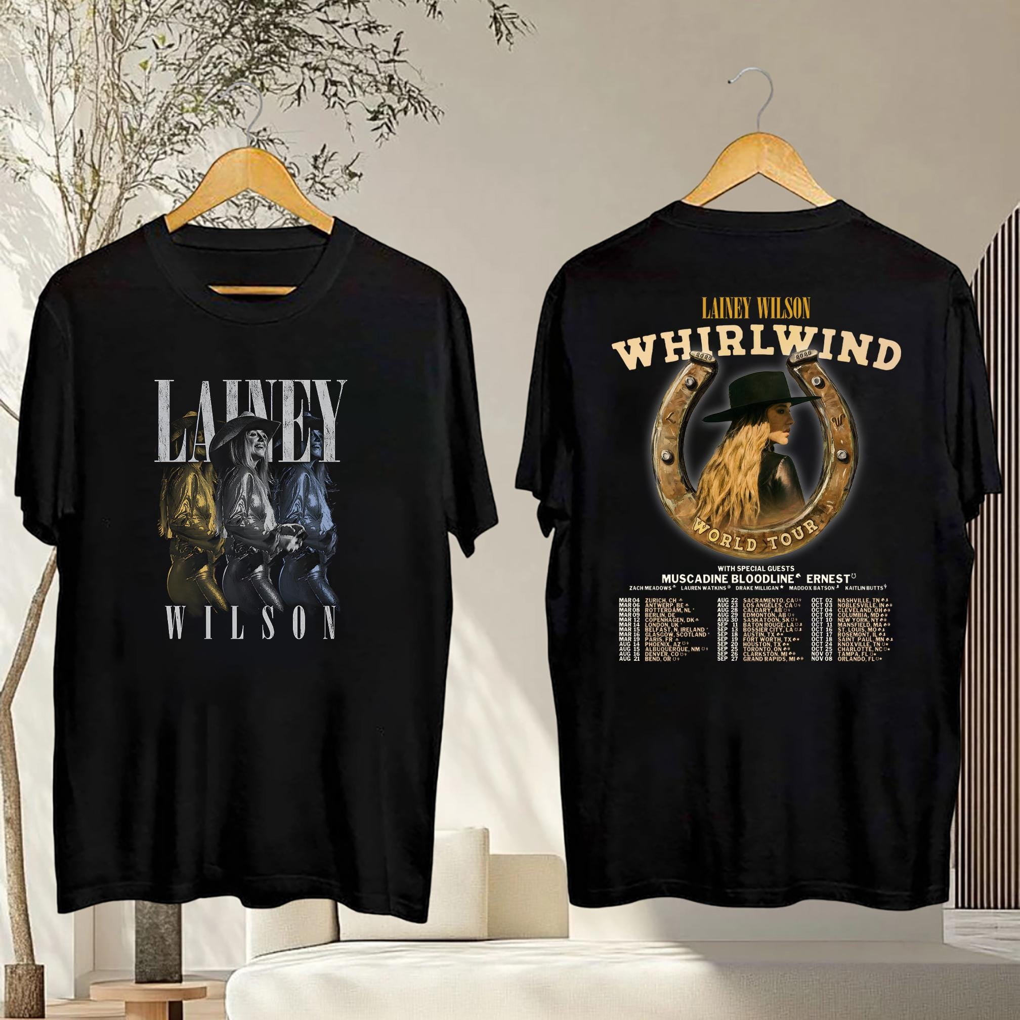 Miroza Lainey Wilson Graphic Tee, 2025 Lainey Wilson Whirlwind Tour ...