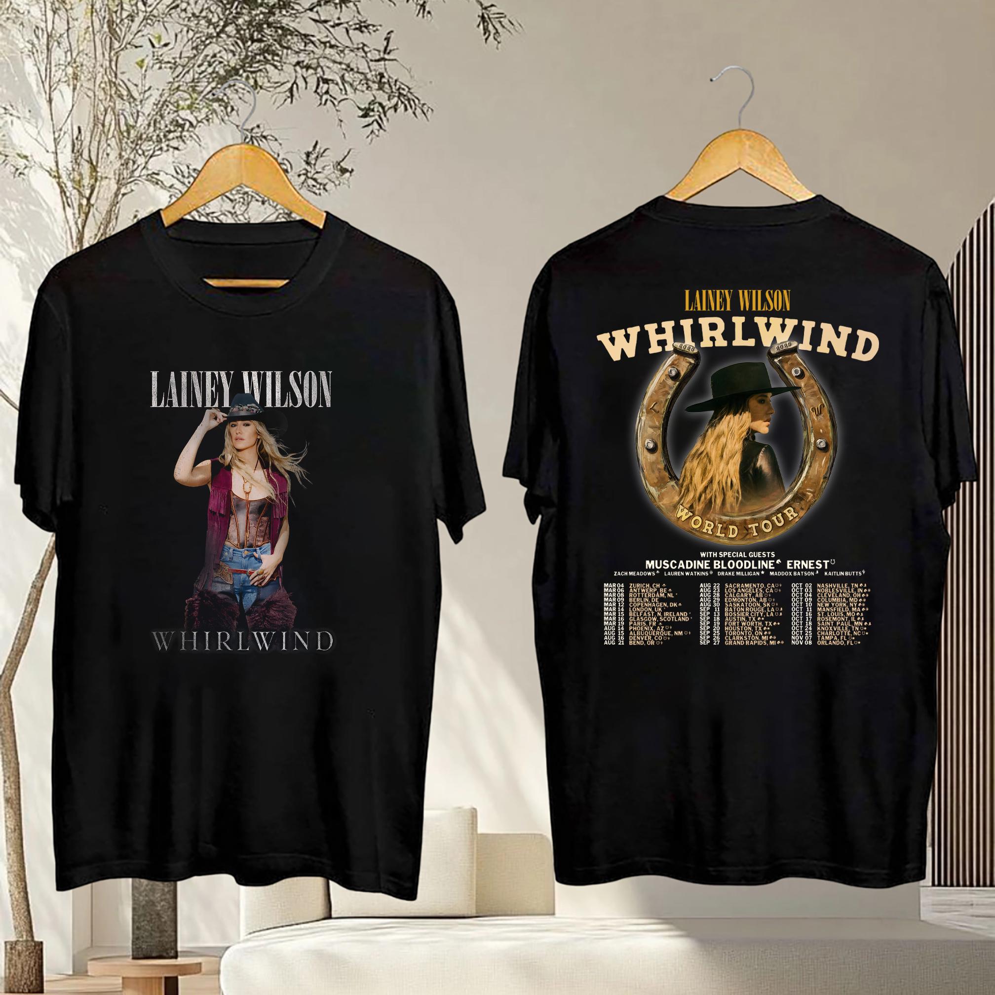 Miroza Lainey Wilson Shirt, 2025 Lainey Wilson Whirlwind World Tour ...