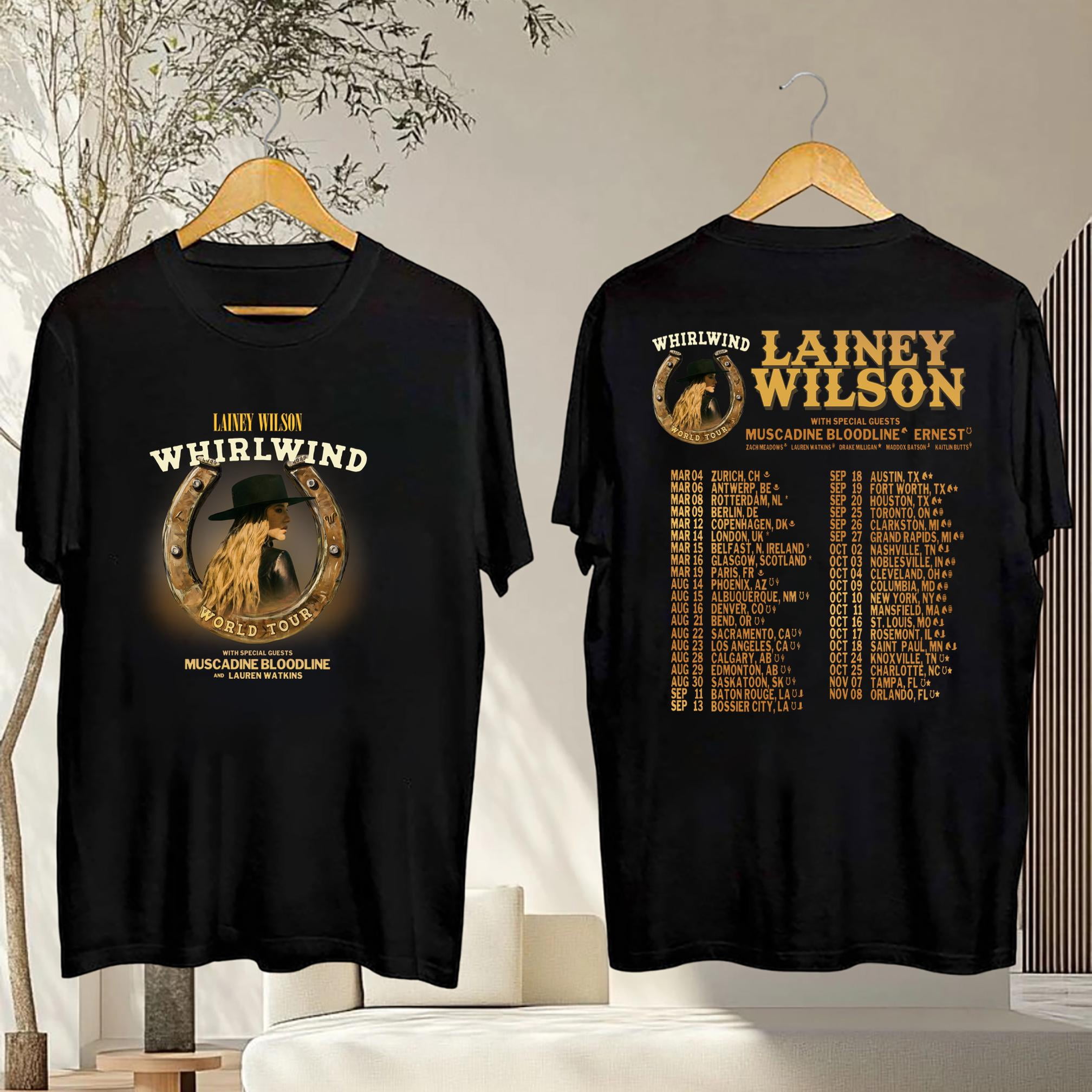 Miroza Lainey Wilson Whirlwind World Tour 2025 Shirt, Lainey Wilson ...
