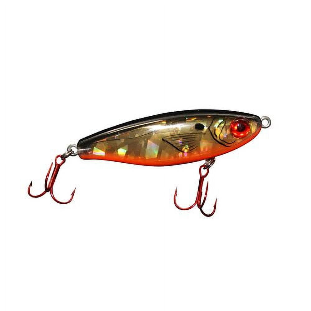 MirrOlure Holographic Lure, Black, Orange, & Gold, 3/4 oz - Walmart.com