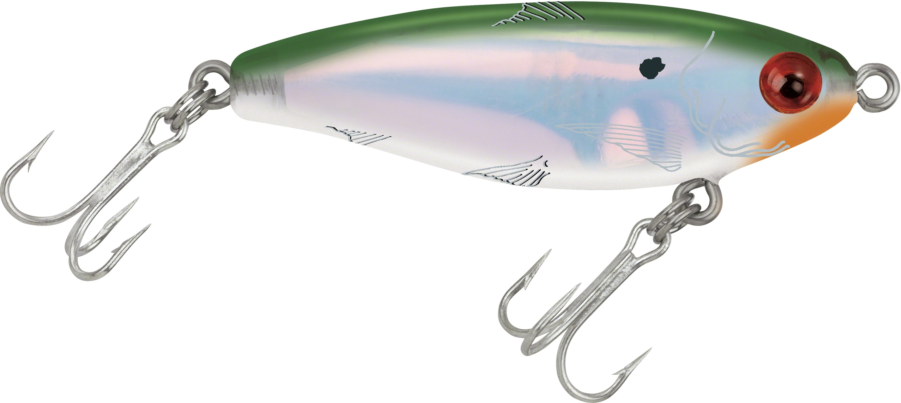 MirrOlure MirrOdine 2-5/8" - Green Back/White Belly - Walmart.com