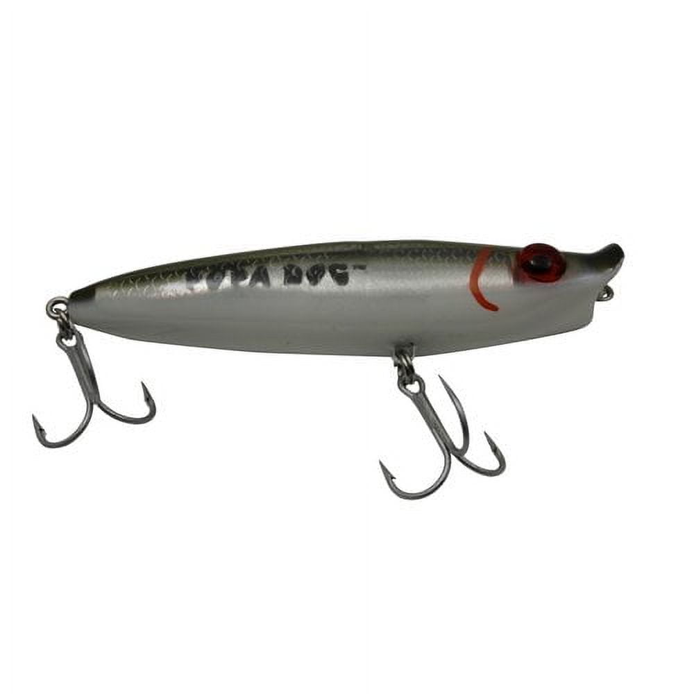 MirrOlure Popa Dog Fishing Lure, Green & Silver, 1/2 oz - Walmart.com
