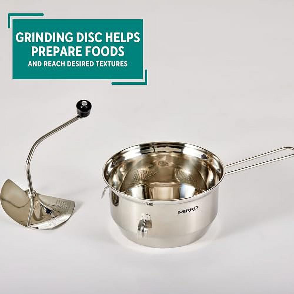 Mirro 50024 Foley Stainless Steel Healthy Food Mill Cookware, 2-Quart ...