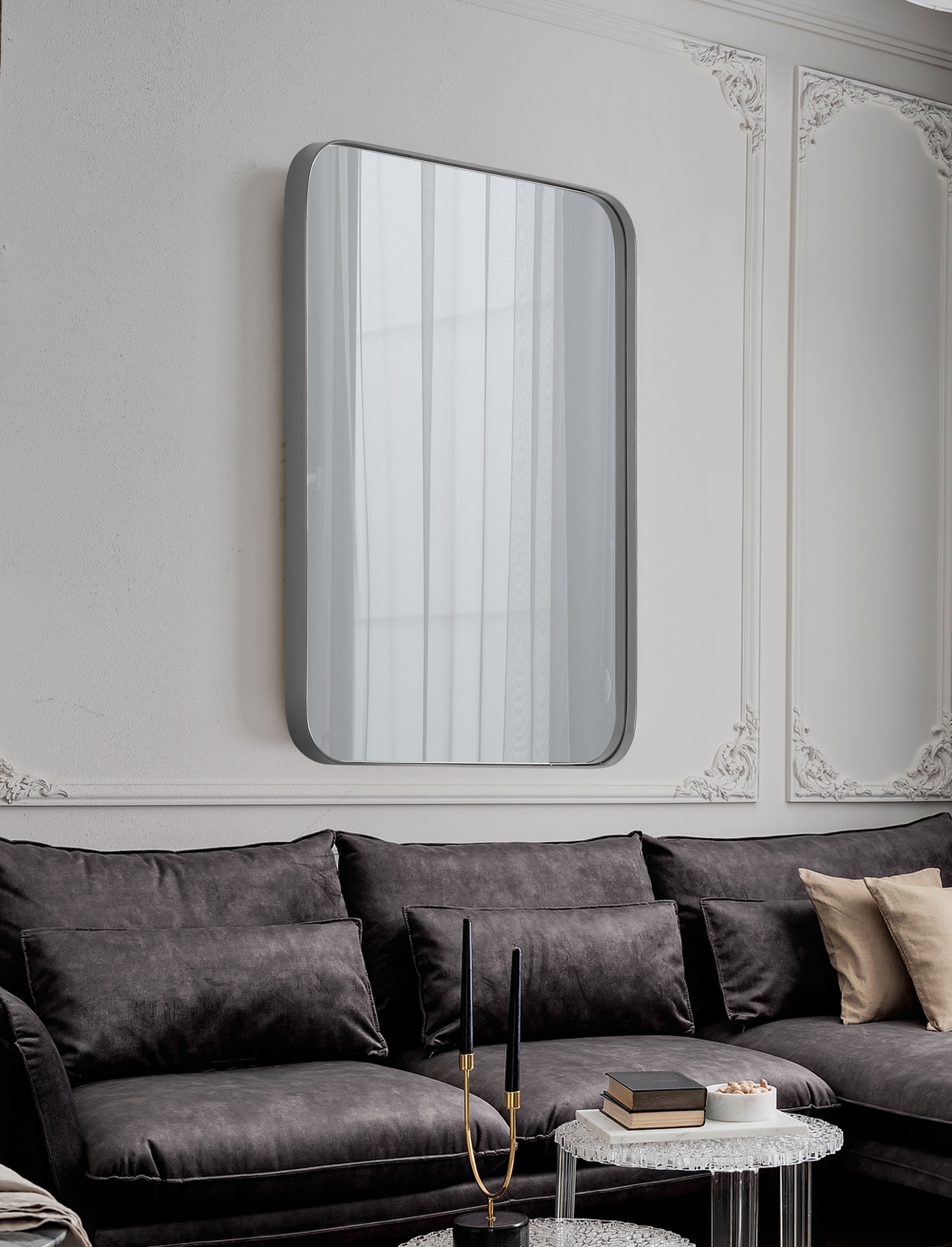 Mirrona SUMMER STAR Gray Large Wall Mirror - 24x36 - Walmart.com