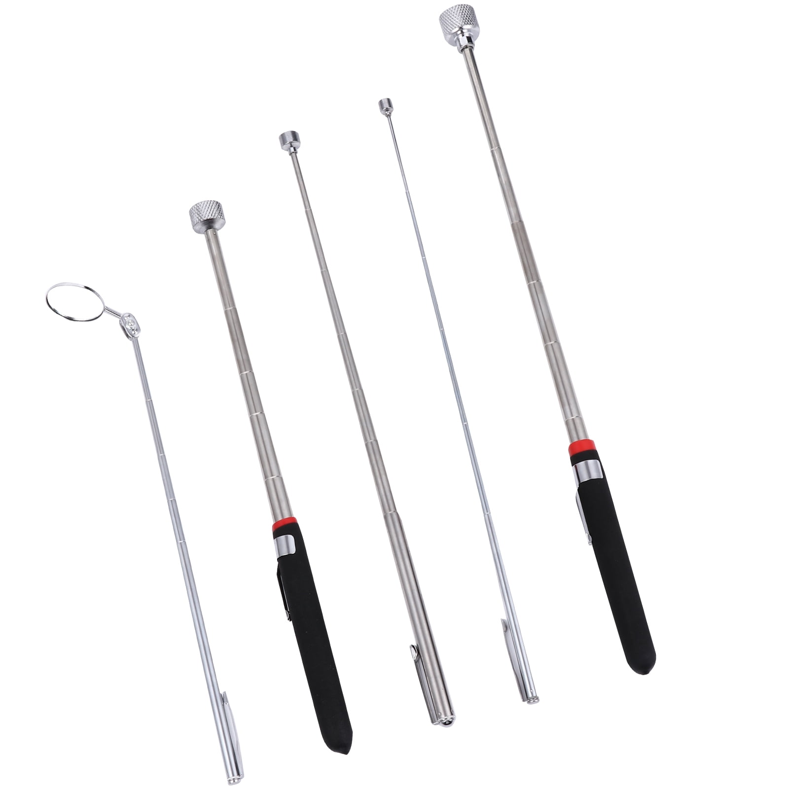 Mirror 5 Pcs Vehicle Inspection Square Tool Magnetic Pickup Swivel ...