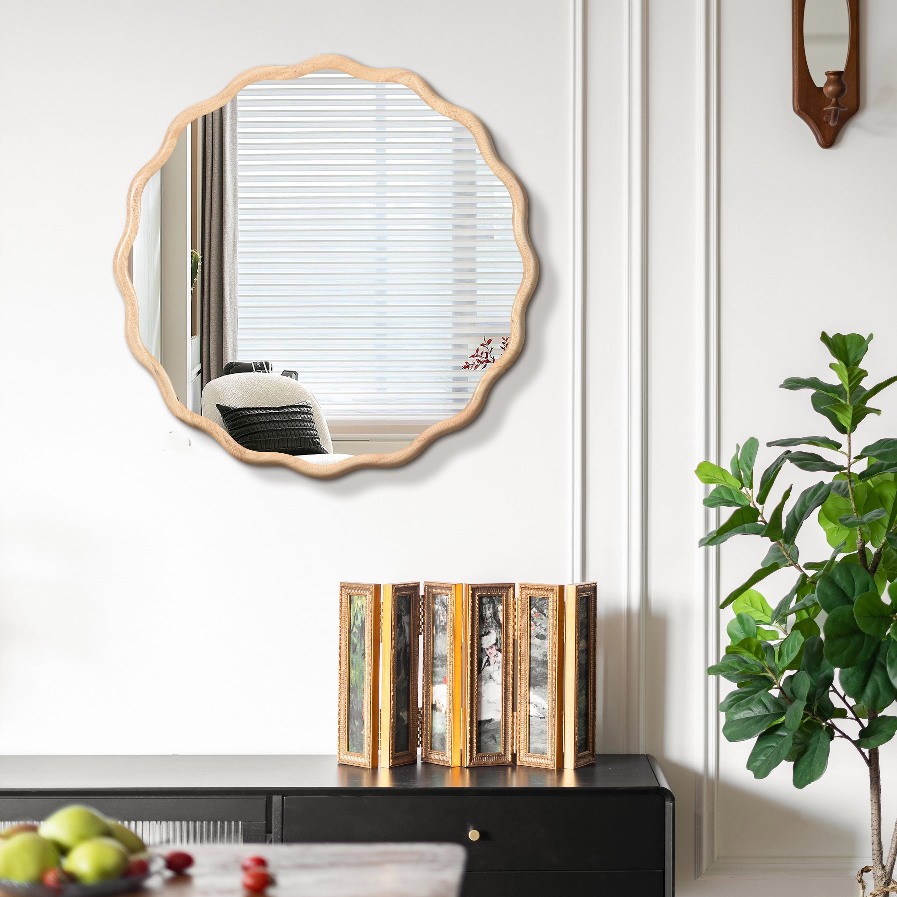 Mirror for Bathroom, Modern Vanity Mirror, Modern Scalloped Designed ...