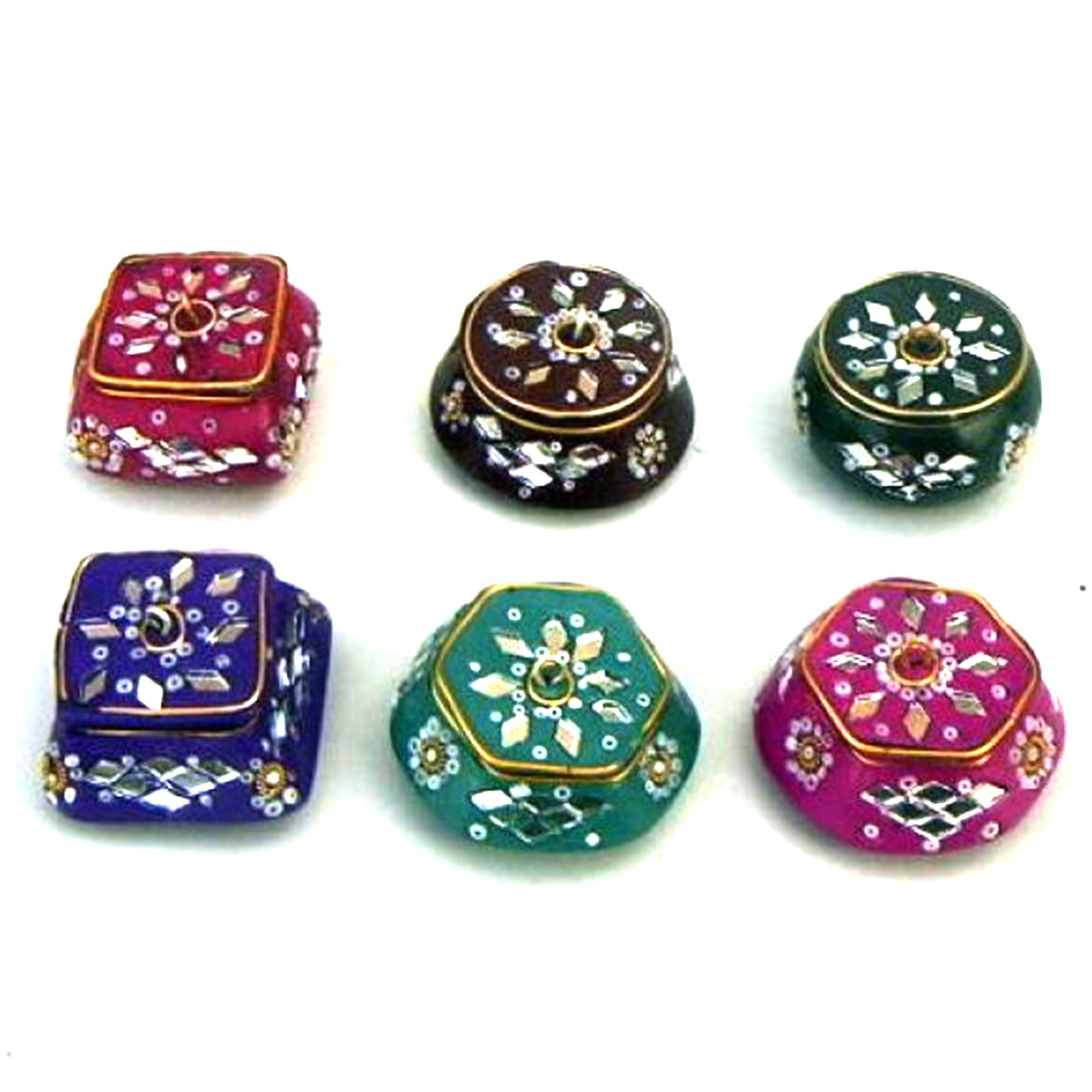 Mirror Boxes 2" Set of 6 - Walmart.com