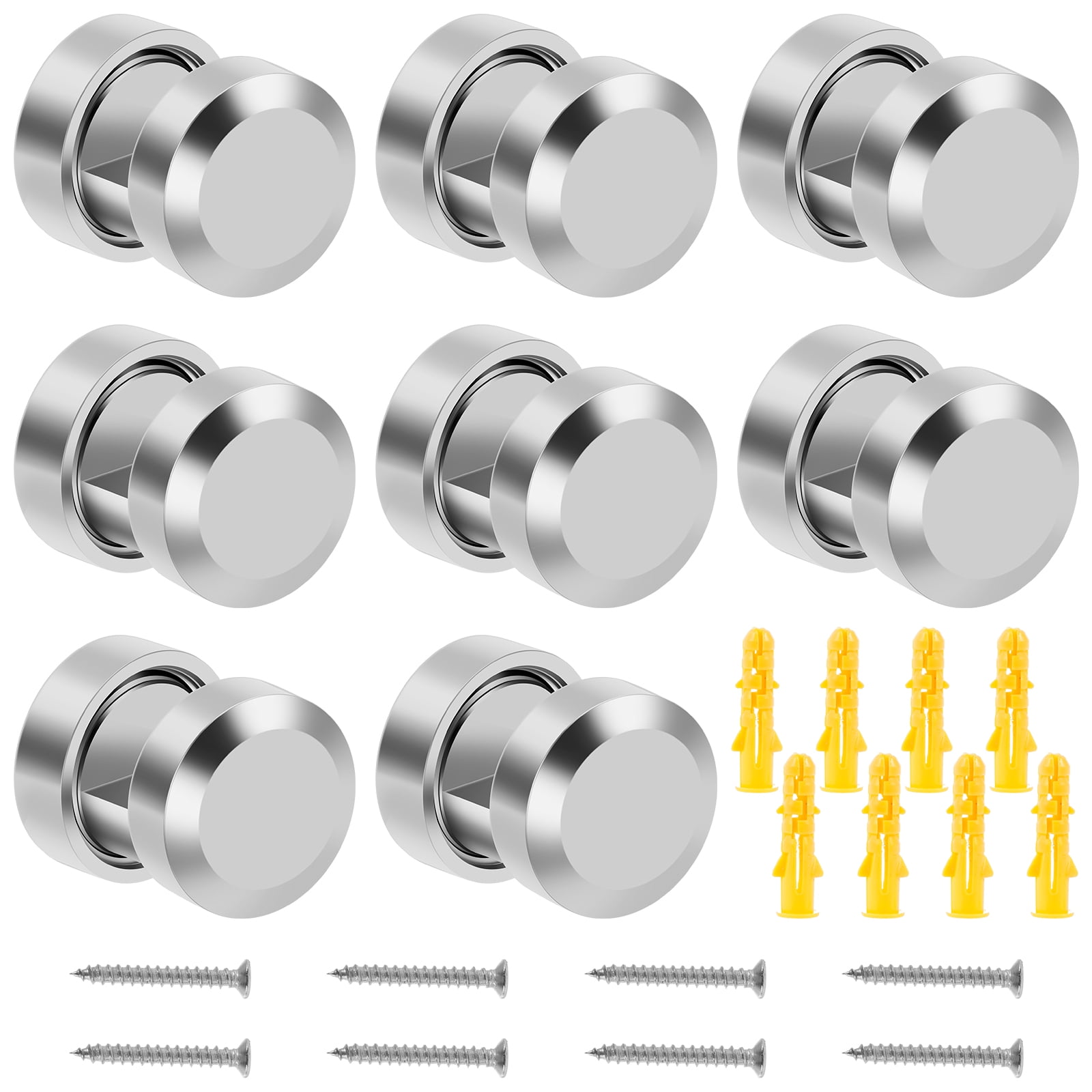 Mirror Clips Solid Round Shape Mirrors Bracket Pretty Mirror Mounting ...