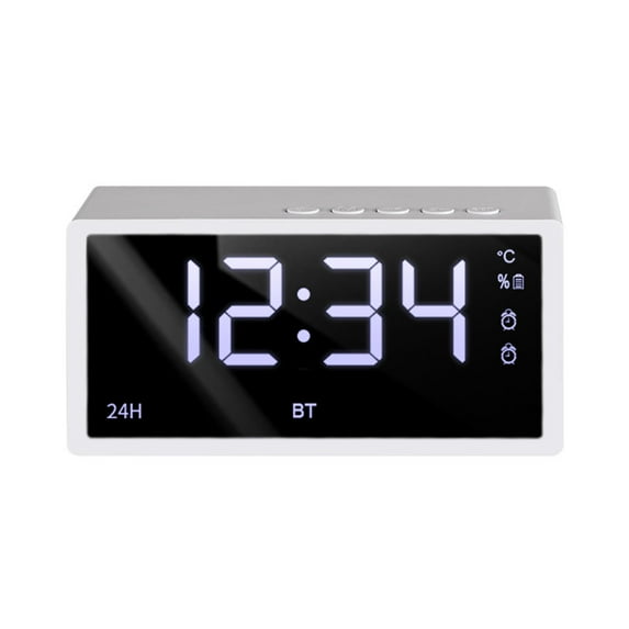 Mirror Clock Bluetooth Audio Radio, Student Alarm Clock, Mini Card ...