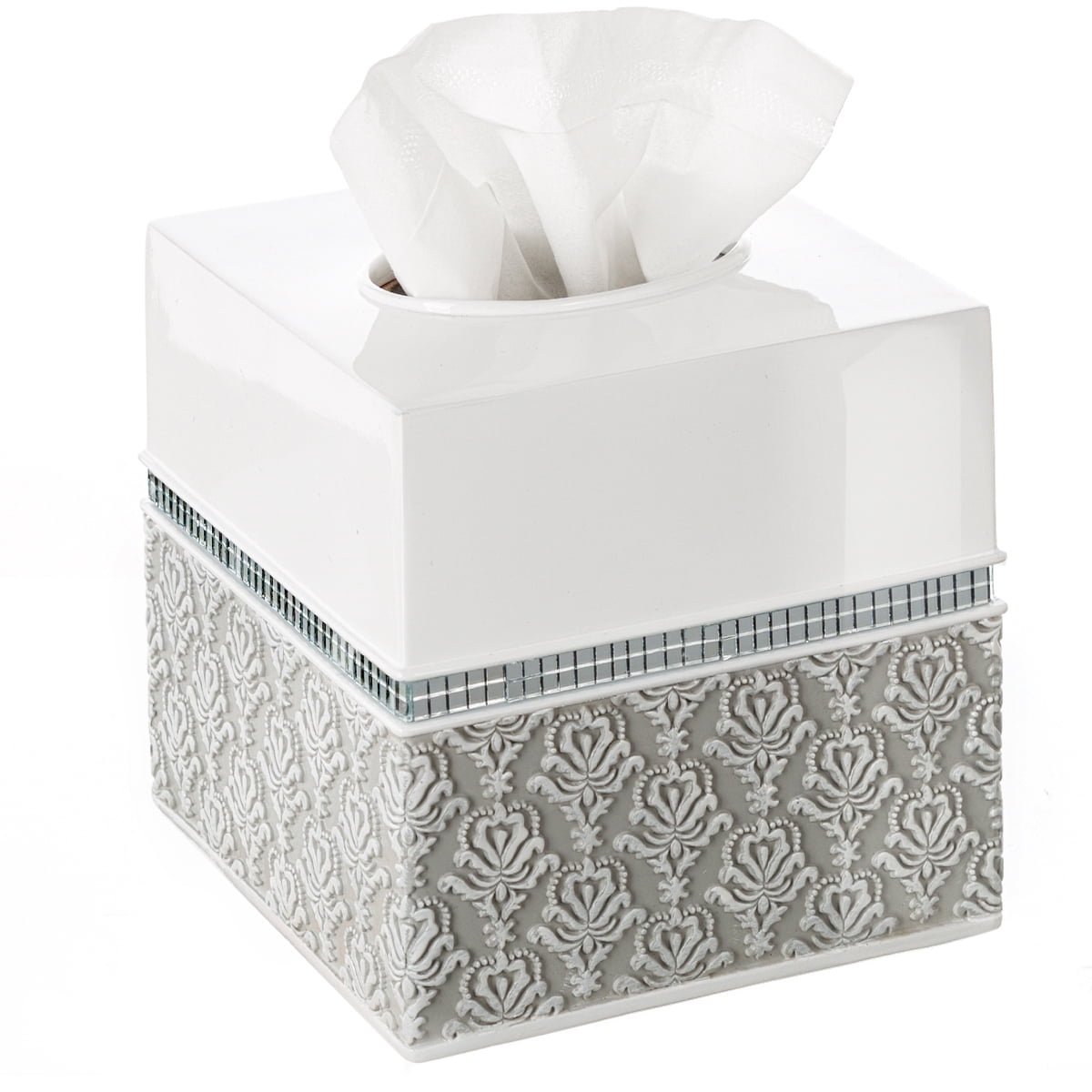 Mirror Damask Square Tissue Box - Walmart.com