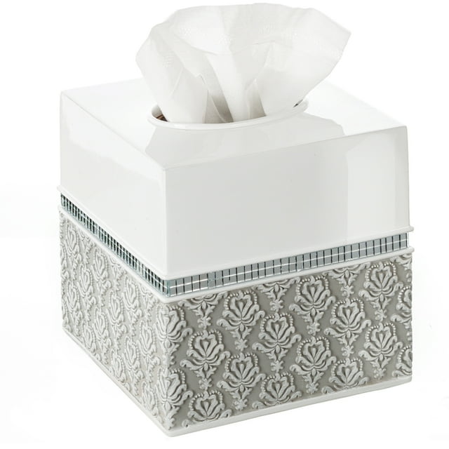 Mirror Damask Square Tissue Box - Walmart.com