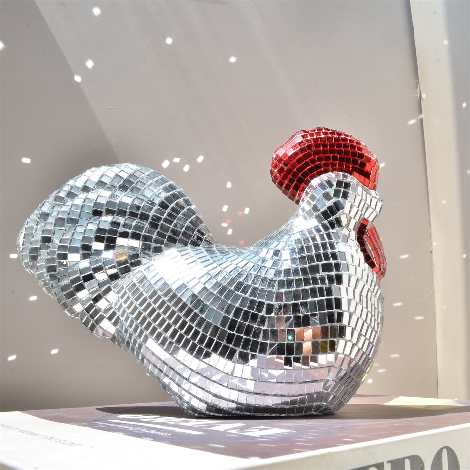Mirror Disco Ball,Chicken Shape Disco Balls,Cool Reflective Light ...