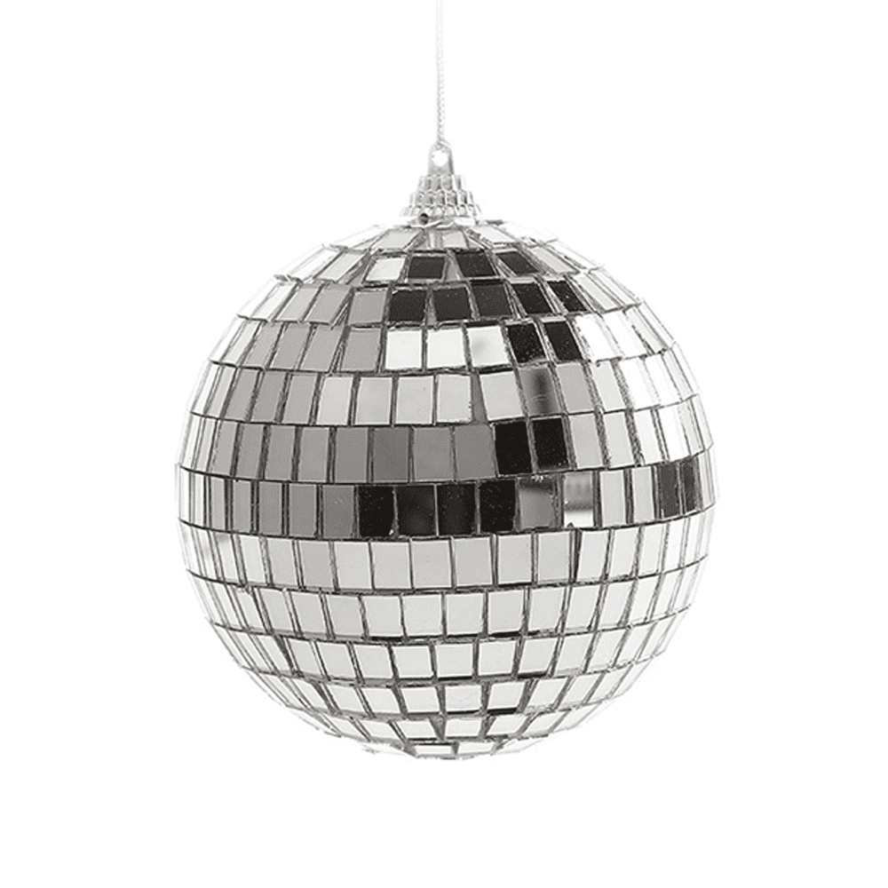 Mirror Disco Ball - Cool and Fun Silver Hanging Party Disco Ball –Big ...