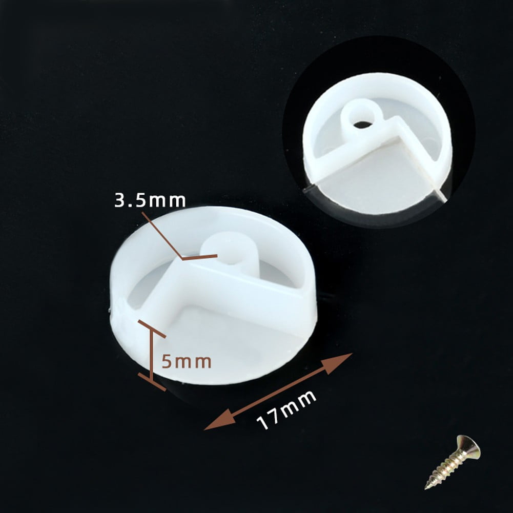 Mirror Fixing Clips Glass Retainer Kit Plastic Universal Frameless W ...