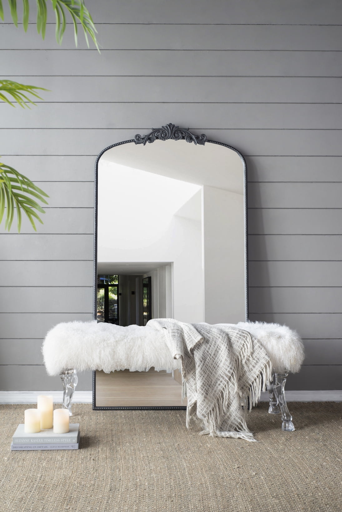 Mirror, Full Length Mirror, Arched Bathroom Vanity Mirror, 66" x 36 ...