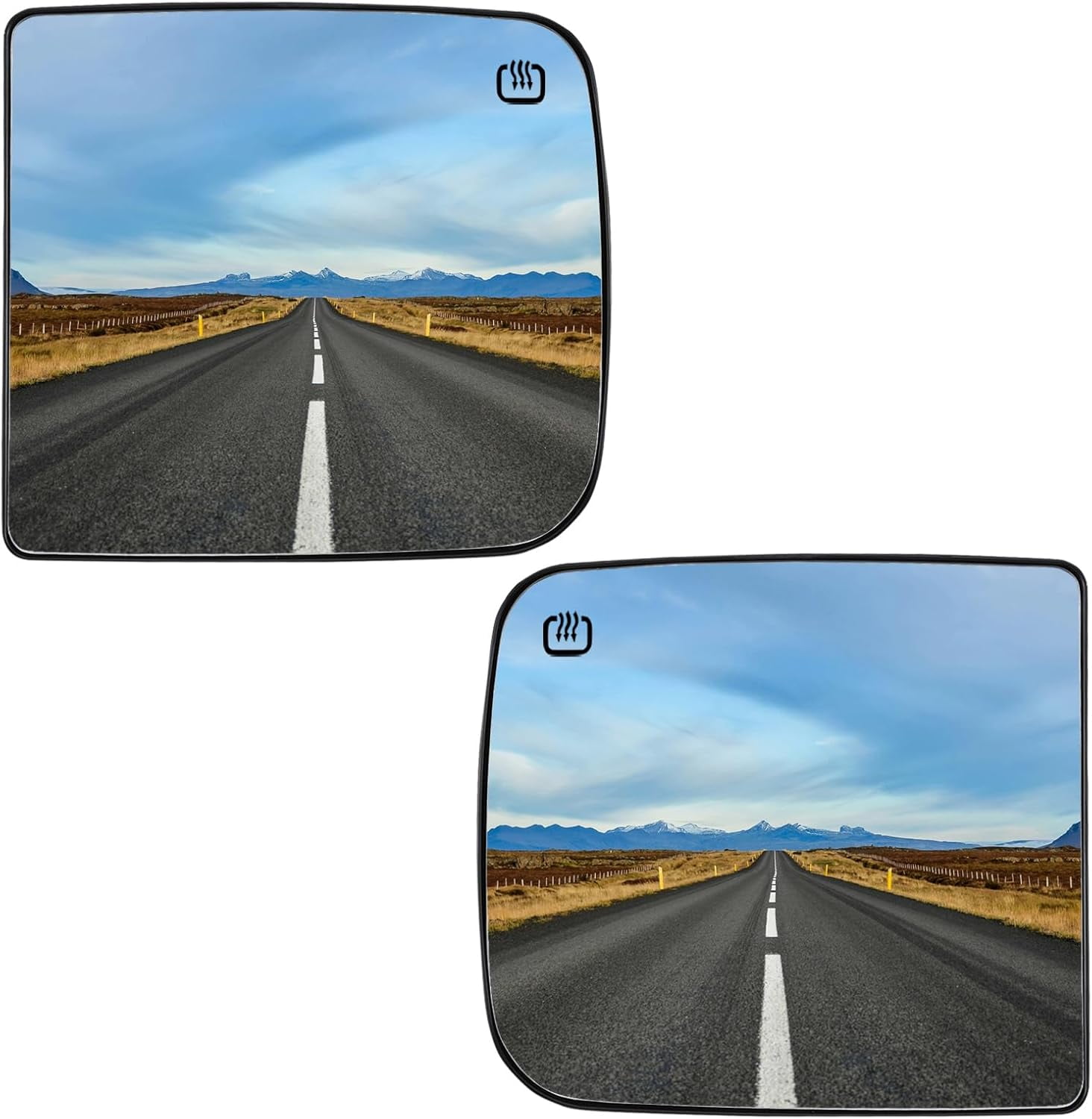 Mirror Glass, Left Mirror convexityGlass, Right Mirror Plane Glass ...