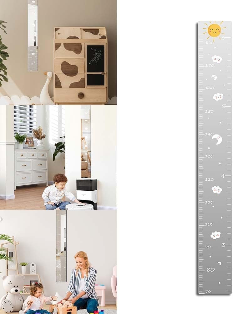 Mirror Growth Chart for Wall, Puzzle Mirror Height Chart Acrylic Height ...