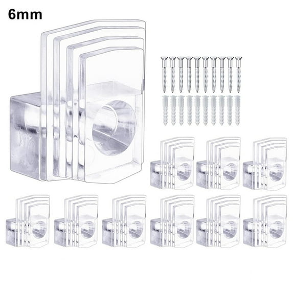 Mirror Holder Clips 1/4 In Clear Plastic Mirror Holders Mirror Mounting ...