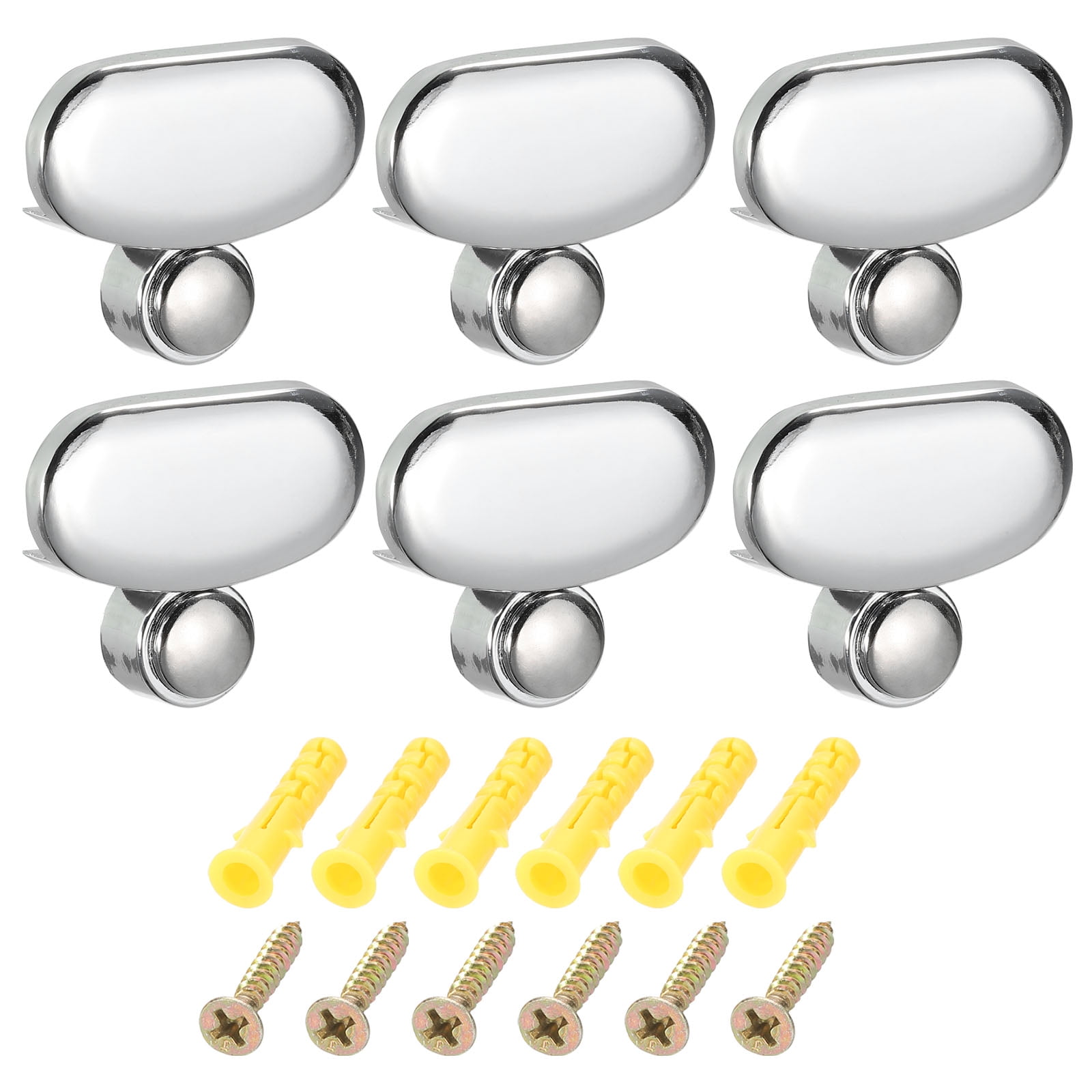 Mirror Holders Clips, 6Pcs Mirror Mounting Clips for 3-5mm Thick Mirror ...