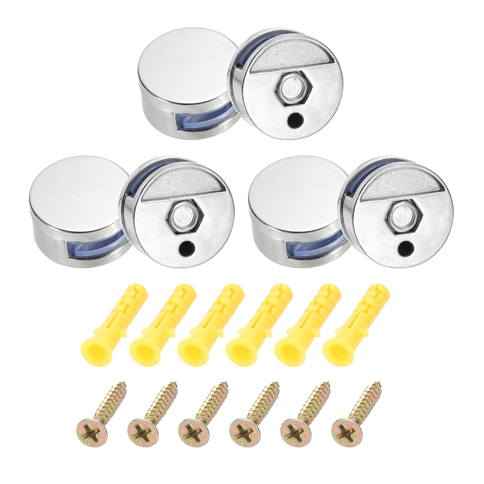 Mirror Holders Clips, 6Pcs Mirror Mounting Clips for 5-8mm Thick Mirror ...